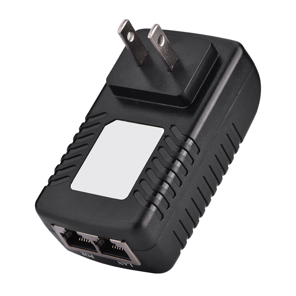 1 PC 48V 0.5A Wall POE Injector Ethernet Adapter Power Supply For IP ...