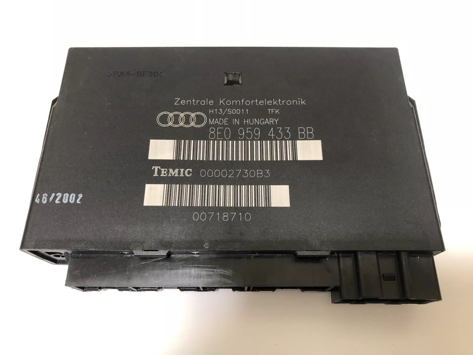 Audi A4 S4 2002 - 2005 Comfort Control Module CCM Anti Theft Locking ...