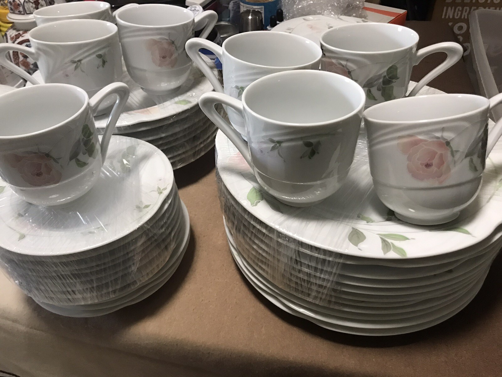 Sango Sculpture Rose Pattern 1051 Fine China 51 pcs | eBay