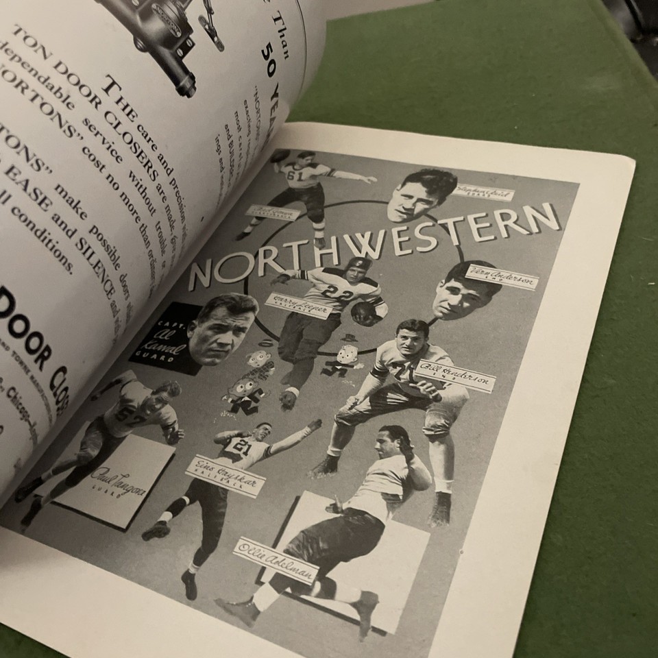 Northwestern Vs Notre Dame 1934 Football Game Program Collectible Rare ...