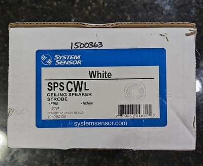 System Sensor SPSCWL Fire Alarm Ceiling Speaker Strobe (Sealed) | eBay