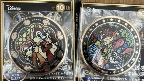 Disney 24K Gold Plated Chip and Dale Zootopia Pin Secret Badge | eBay