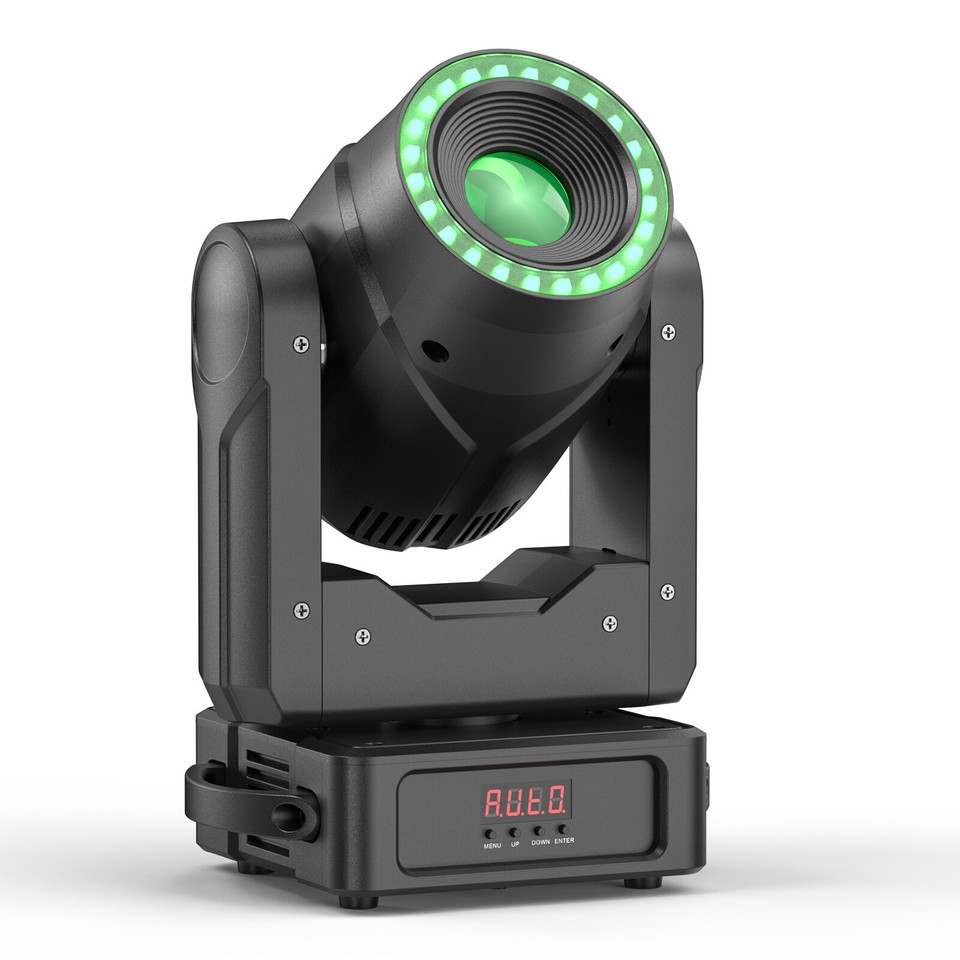 UKING LED 180W Zoom Moving Head Light RGBW DMX Beam Gobo Prism Stage DJ ...