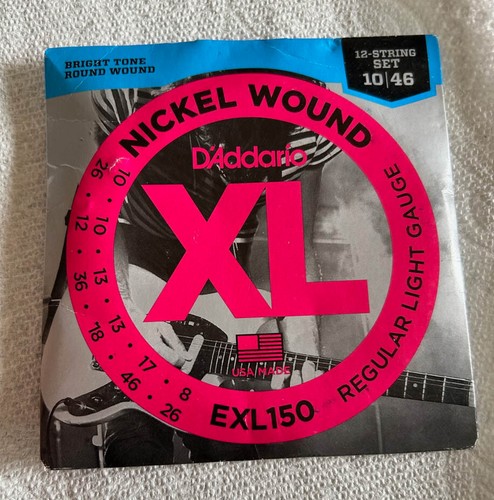 D'Addario EXL150 Regular Light 10-46 XL Electric 12-Strings Guitar - 3 ...