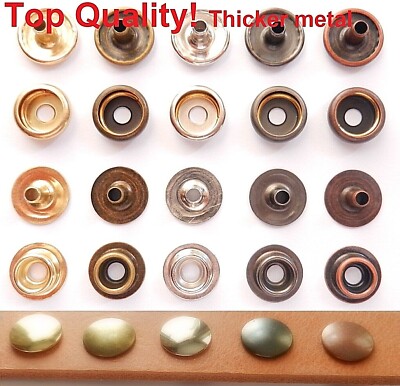 PROFESSIONAL Heavy Duty Press Studs 15mm Cap - Button Poppers - Snap ...