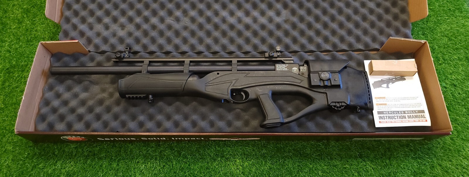 Hatsan Hercules Bully PCP SideLever .25 Bullpup Air Rifle 1200 FPS ...