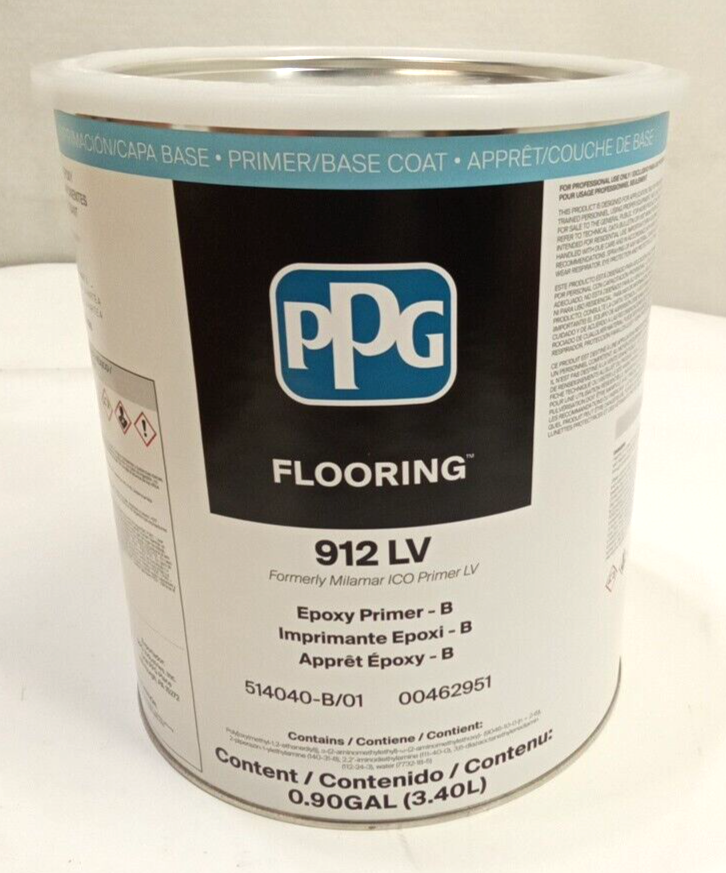 PPG Flooring 912 LV Epoxy Primer/Base Coat Part B 514040-B/01 0.90 Gal ...