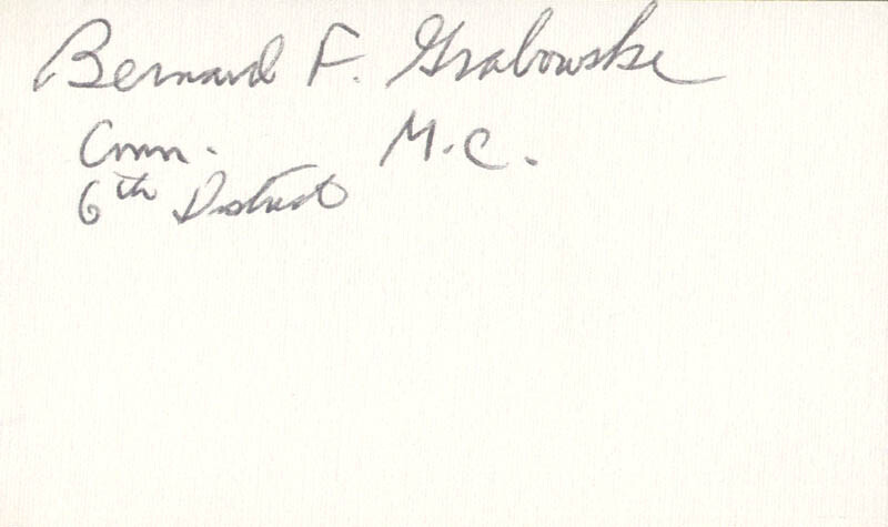 BERNARD F. GRABOWSKI - SIGNATURE(S) | eBay