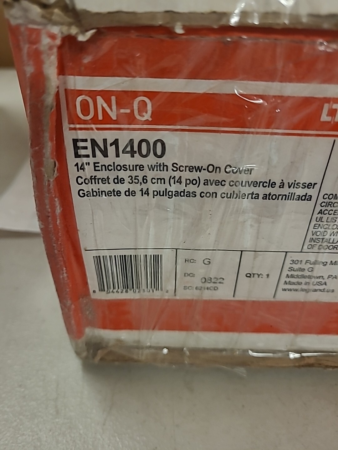 Legrand BRAND NEW EN1400 14" ENCLOSRE WITH SCREW ON COVER LEGRAND | eBay