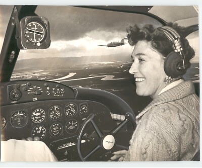 PILOT COUPLE Mr & Mrs Gerry Stroh Flying SAN FRANCISCO Aviation 1960 ...