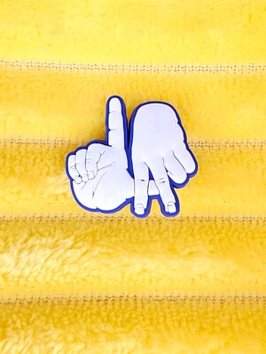 Los Angeles Dodgers Hand Signal MLB Baseball Team shoe charm | eBay