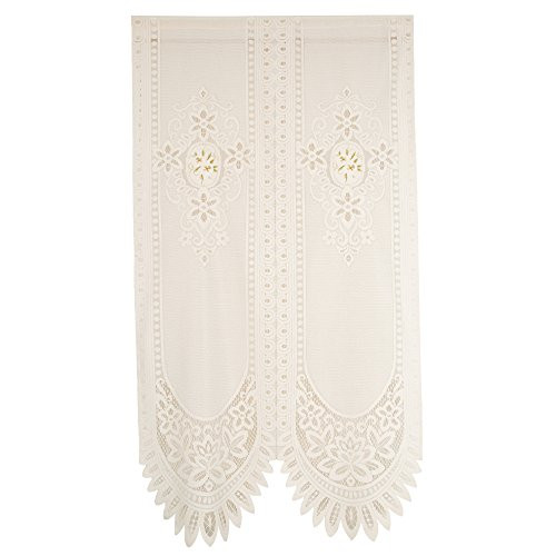 Arie Curtain with Lily Embroidery Batten 85 x 150 cm Ivory Japan | eBay UK