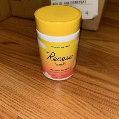 Recess Mood Calming Magnesium Superblend, Lemon Citrus Powder, 6.1 oz ...
