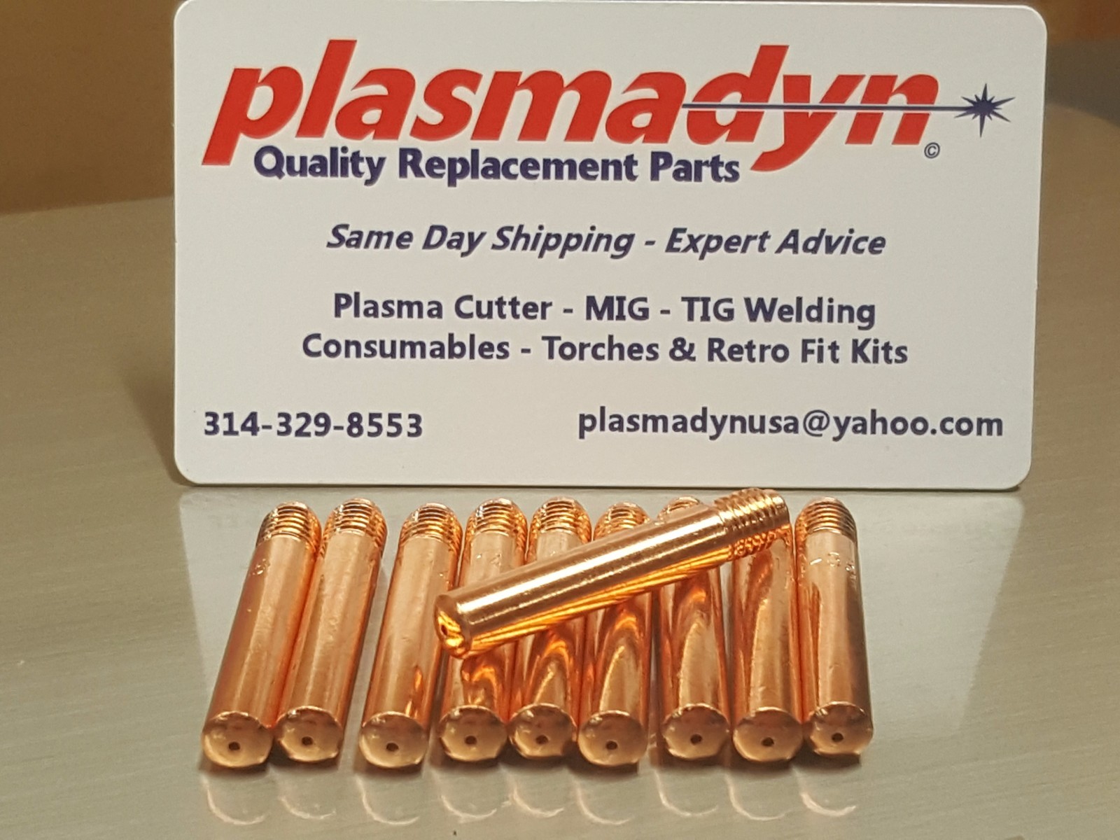 10pc 1444-0220 FP14-23 MIG Tips for Firepower FP200 FP260 MIG Gun torch ...