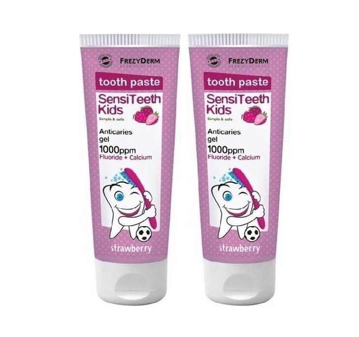 Frezyderm Sensiteeth Kids Toothpaste Anticaries Gel 1000ppm Flavor ...