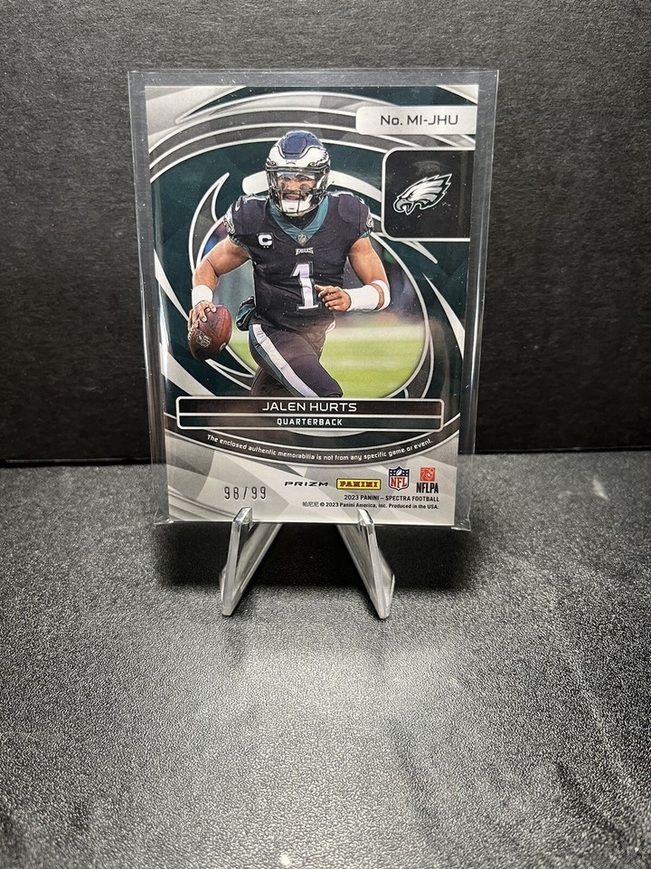 Jalen Hurts 2023 Panini Spectra Max Impact /99 Patch Philadelphia ...