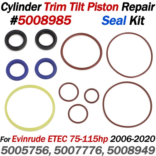 Cylinder Trim Tilt Piston Seal Kit 5008985 For Evinrude ETEC 75-115hp ...