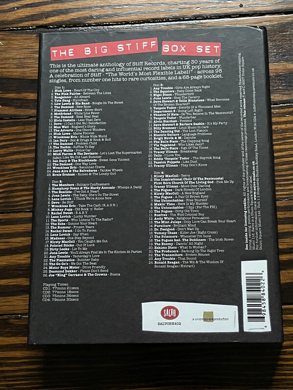 Big Stiff Box Set (4-CD Box Set) - Various Artists - audioCD ...