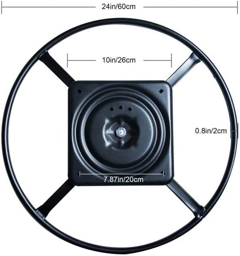 24 Inch Heavy Duty Recliner Chair Swivel Ring Base Kit with 10 Inch ...