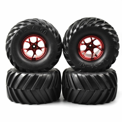 1/10 Rc Monster Truck Wheels Tires Set 130mm for Traxxas Stampede Grave ...
