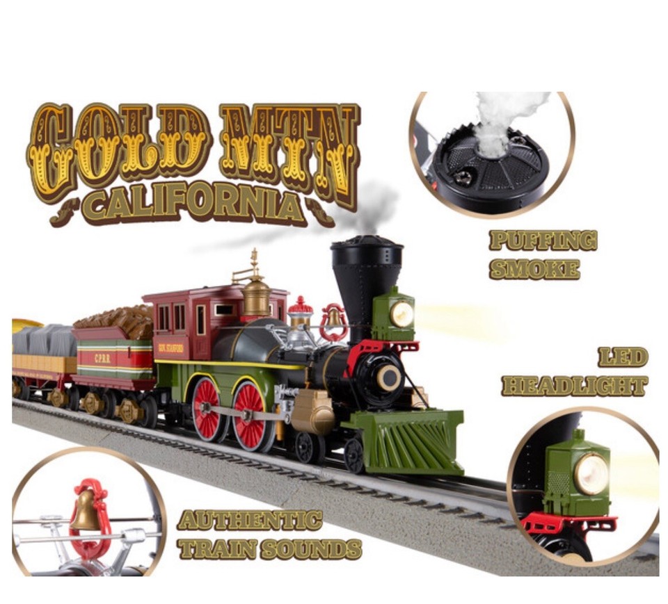 LIONEL CALIFORNIA GOLD MOUNTAIN GENERAL TRAIN SET 2323130! O GAUGE ...