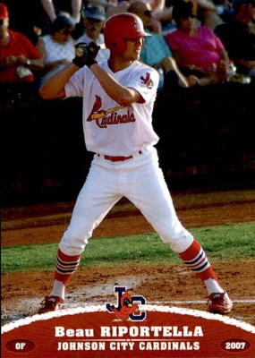 2007 Johnson City Cardinals Grandstand 28 Beau Riportella Tulare ...