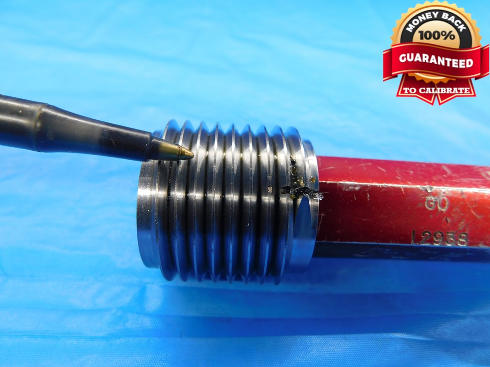 1 3/8 8 UN 3B THREAD PLUG GAGE 1.375 1.3750 GO NO GO P.D.'S = 1.2938 ...
