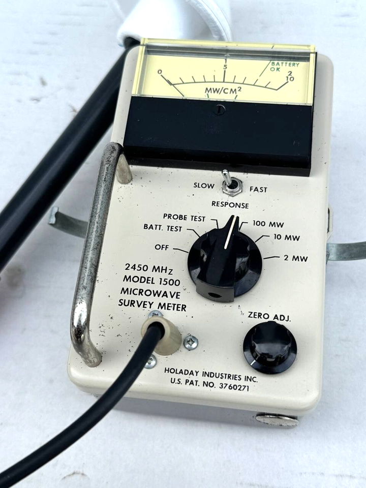 Vintage Microwave Survey Meter Holaday Industries Model 1500, 2450 MHz ...