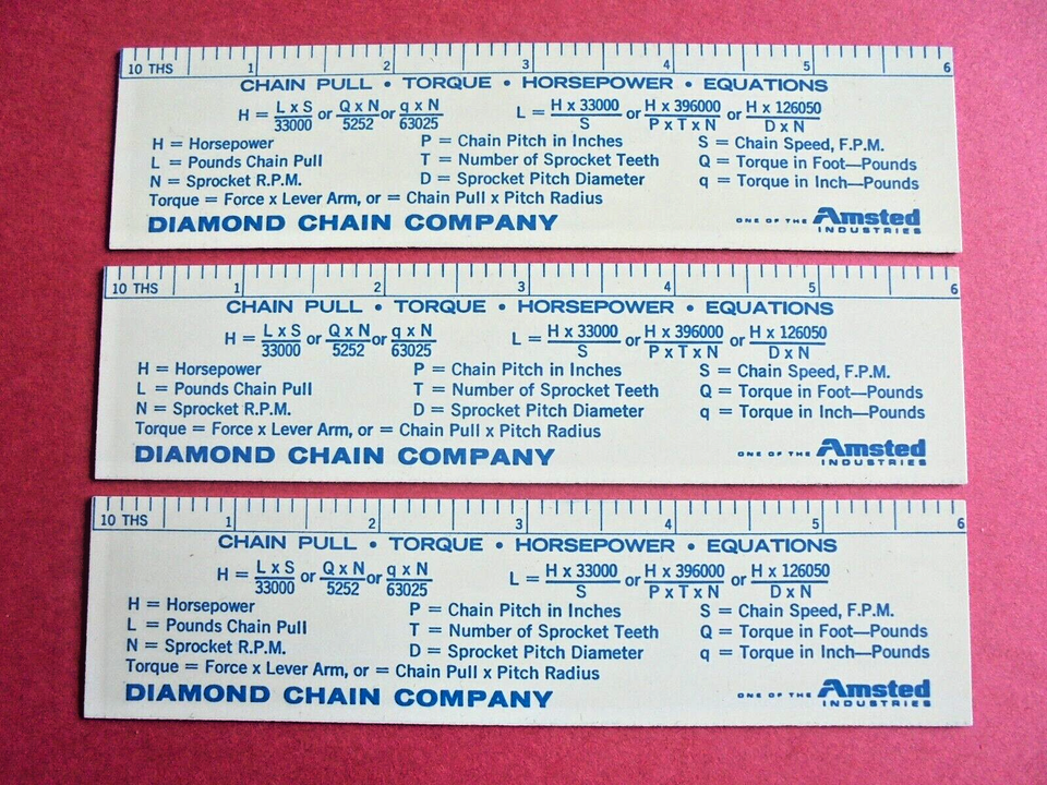 3 Vintage I. Diamond Chain Company Mining Equipment Roller Chain 6 ...