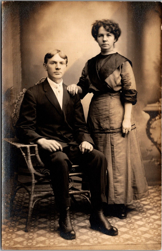Postcard RPPC Studio Portrait Couple Early 1900's C20 | eBay
