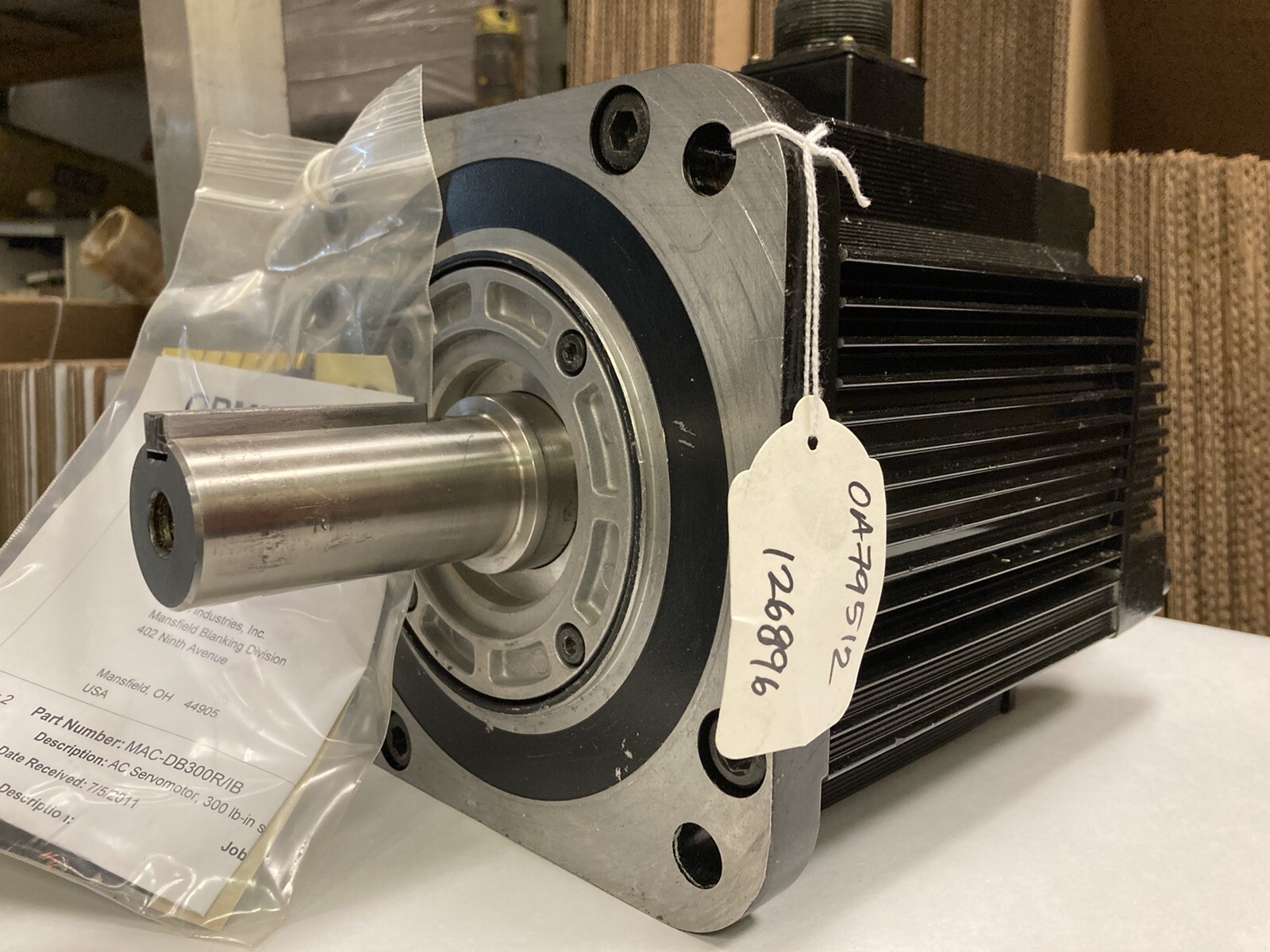 ORMEC MAC-DB300R/IB AC SERVO MOTOR W/ UTOPH-81AWF ENCODER for sale ...