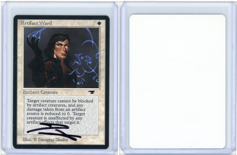 Artifact Ward Antiquities Signed Douglas Shuler Artist Proof MTG | eBay