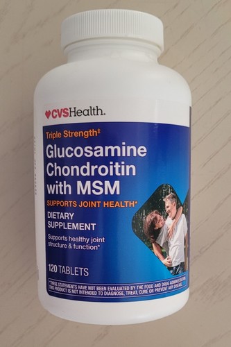 Cvs Value Size Triple Strength Glucosamine Chondroitin 120 Tablets 10/ ...