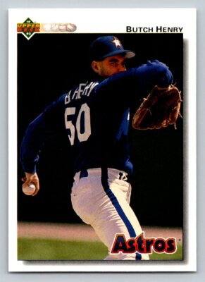 Butch Henry #796 1992 Upper Deck Houston Astros RC Rookie | eBay