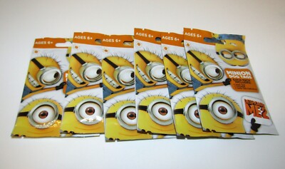 DESPICABLE ME 2 MINION DOG TAGS LOT OF (6) RANDOM BLIND BAGS NEW SEALED ...