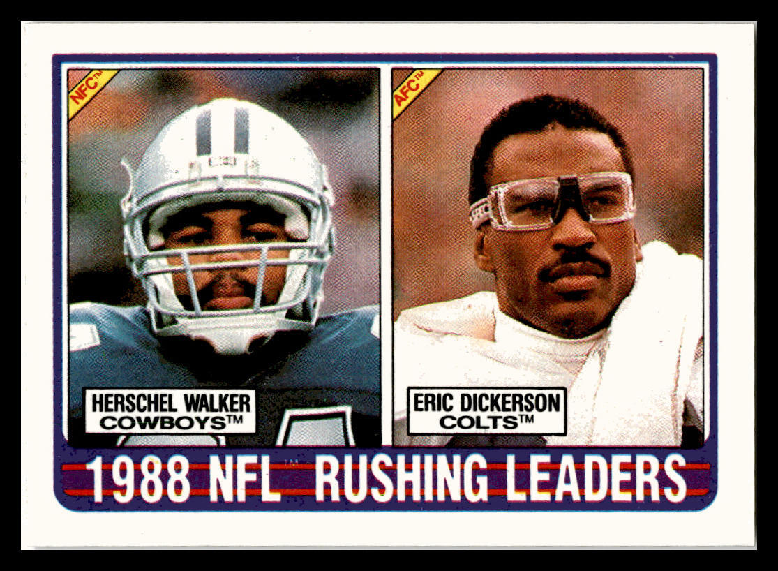 1989 Topps Herschel Walker / Eric Dickerson LL #219 Cowboys/Colts | eBay