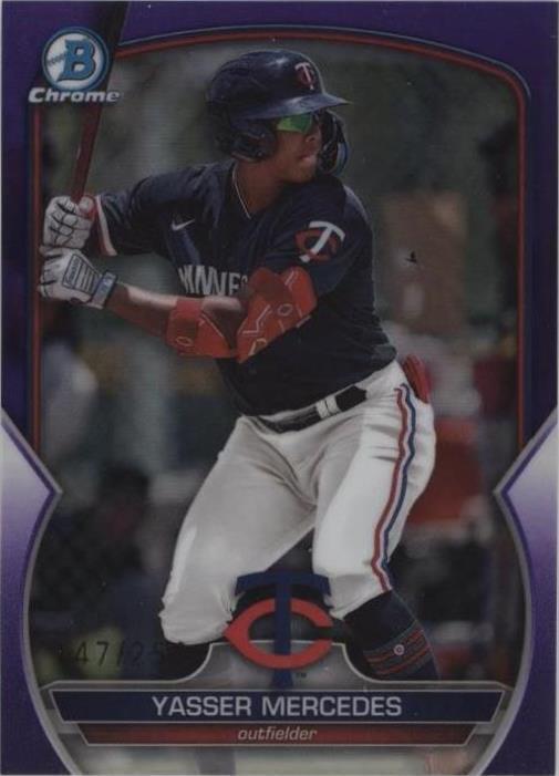 2023 Bowman Draft - Chrome Yasser Mercedes #BDC-139 Purple Refractor ...