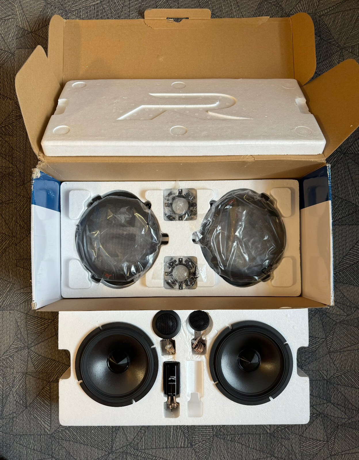 Alpine R-Series R-S65C.2 6.5" Car Audio Component 2-Way Speaker System ...