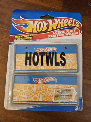 Hot Wheels License Plate Design Your Own Two Pack Great size for ...