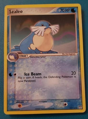 Pokemon Card - Sealeo - Slightly Used Condition 2007 Nintendo Pokemon ...
