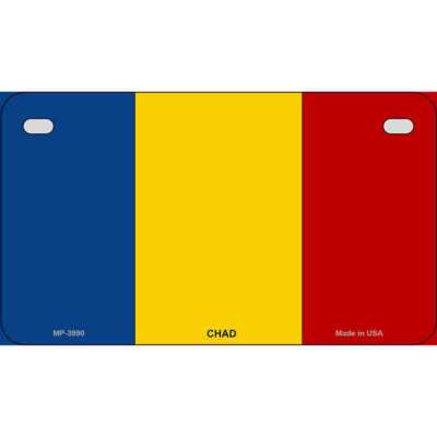 Chad Flag Novelty Metal Motorcycle Plate MP-3990 | eBay