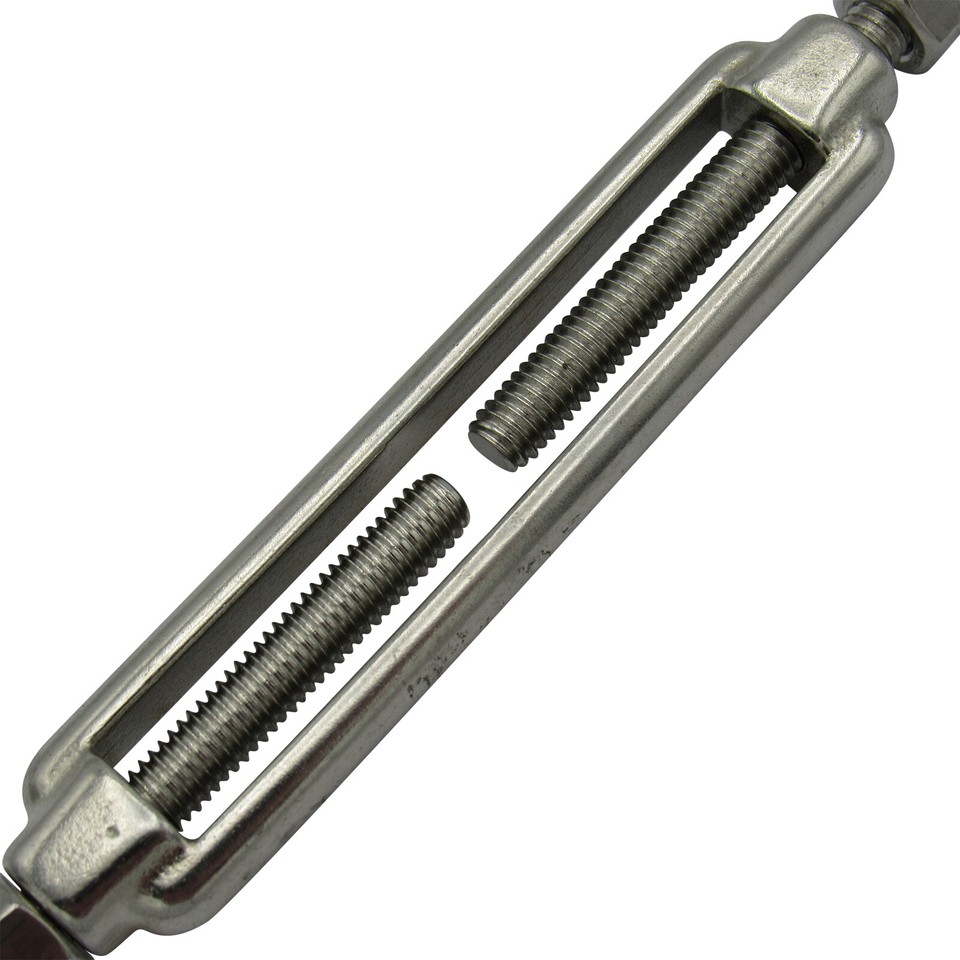 Stainless Steel Rigging Screw Fork & Fork M8 (8MM Open Body Turnbuckle ...