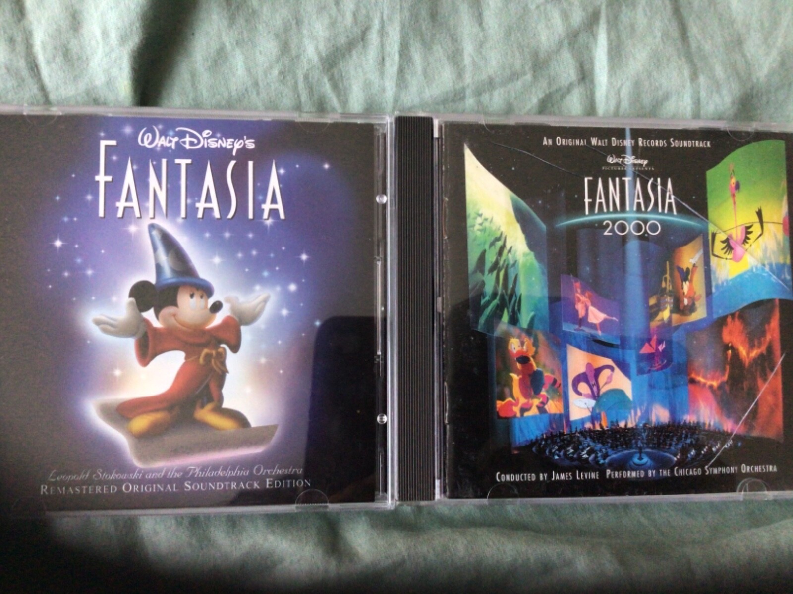 Set of 2 Disney Fantasia and Fantasia 2000 CDs, Original Soundtrack ...