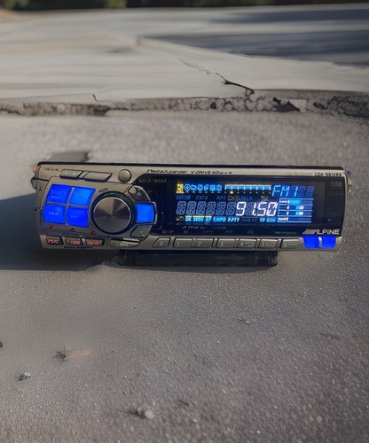 ALPINE CDA-9812RB Car CD MP3 Radio Receiver V-Drive 4 X 60 WATT 4v ...