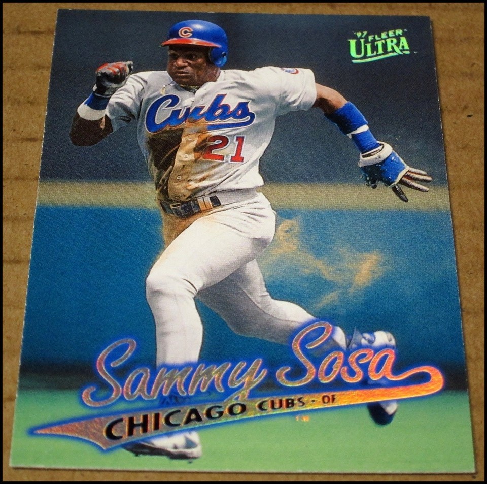 1997 Fleer Ultra Sammy Sosa Baseball Card #169 Chicago Cubs Right Field ...