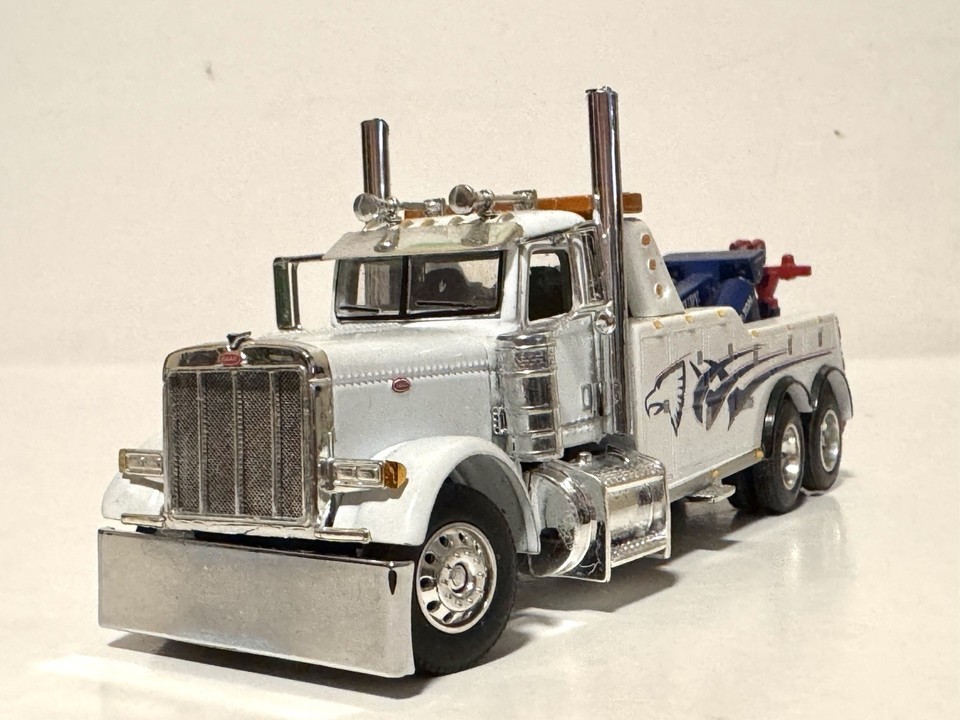 CUSTOM! 1/64 DCP White Peterbilt 379 389 Miller Century Heavy Wrecker ...