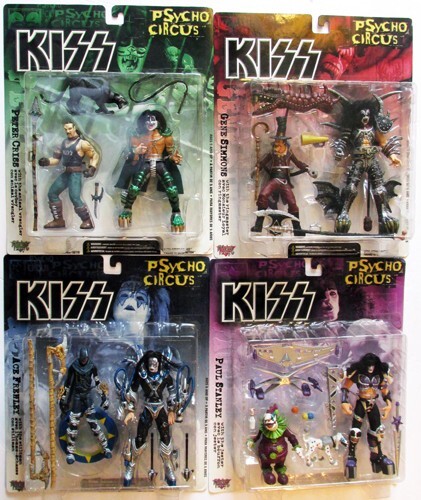 McFARLANE KISS PSYCHO CIRCUS ACTION FIGURES GENE SIMMONS PAUL STANLEY ...