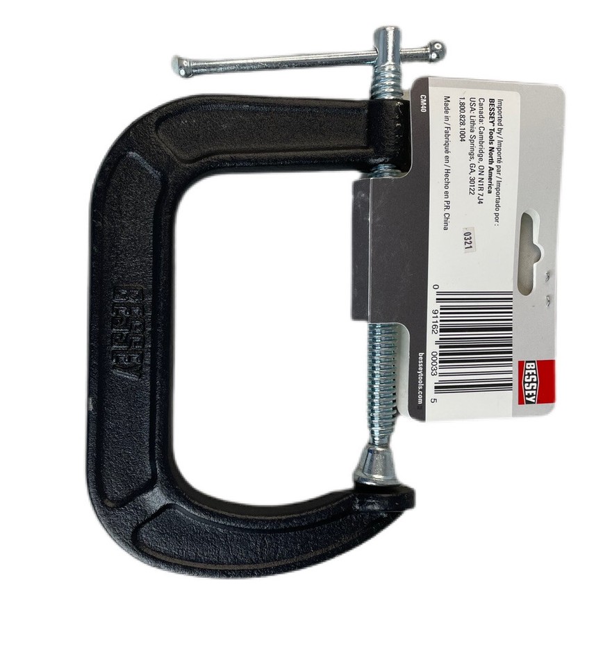 BESSEY CM Drop Forged C Clamp Small Jobs Welding Tool 4 Inch 3-1/4 ...