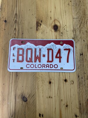 Vintage Colorado Classic Design US Car License Plate FLT BQW-D47 | eBay UK