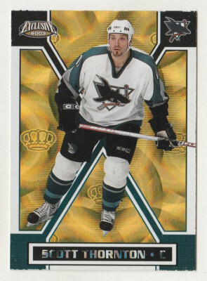 Scott Thornton 2002-03 Pacific Exclusive Gold Parallel #153 - San Jose ...